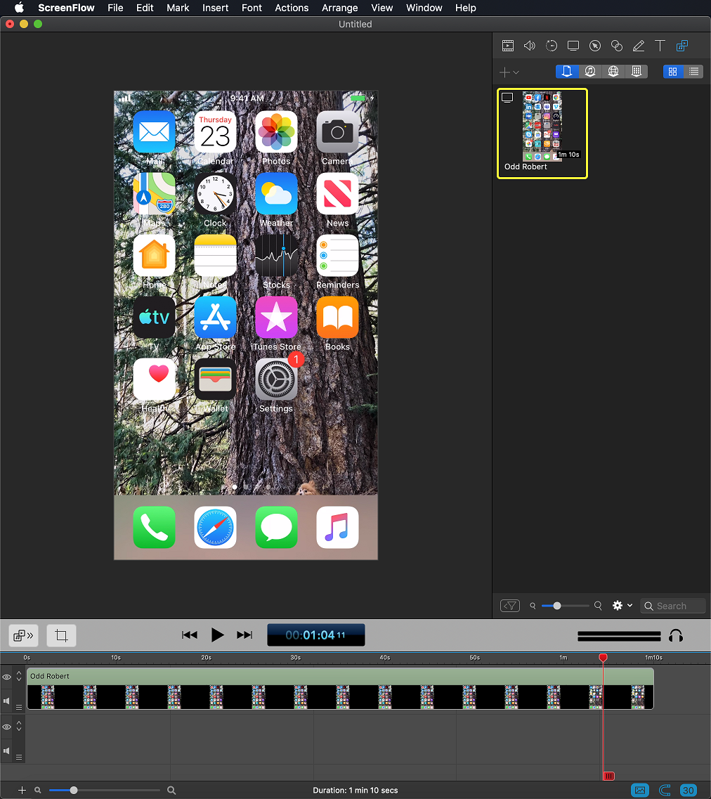 ScreenFlow - New Recording: Recording your iOS device