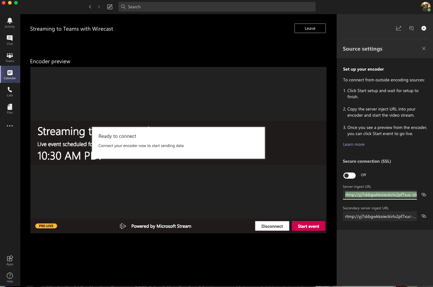 Wirecast: How to Stream to Microsoft Teams with Wirecast