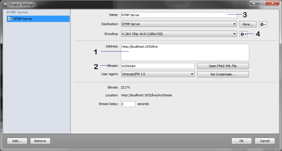 Wirecast - Encoder Preset Options