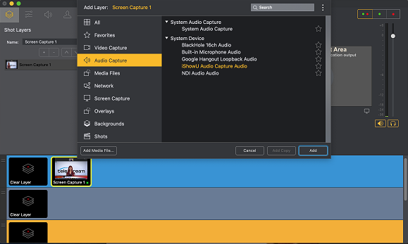 Wirecast Mac OS: How to capture audio from Zoom using iShowU