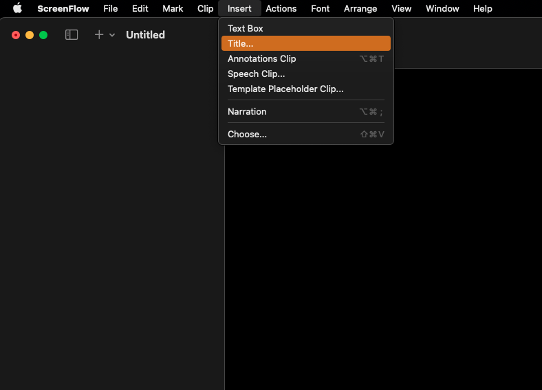 ScreenFlow: Adding and Editing Titles