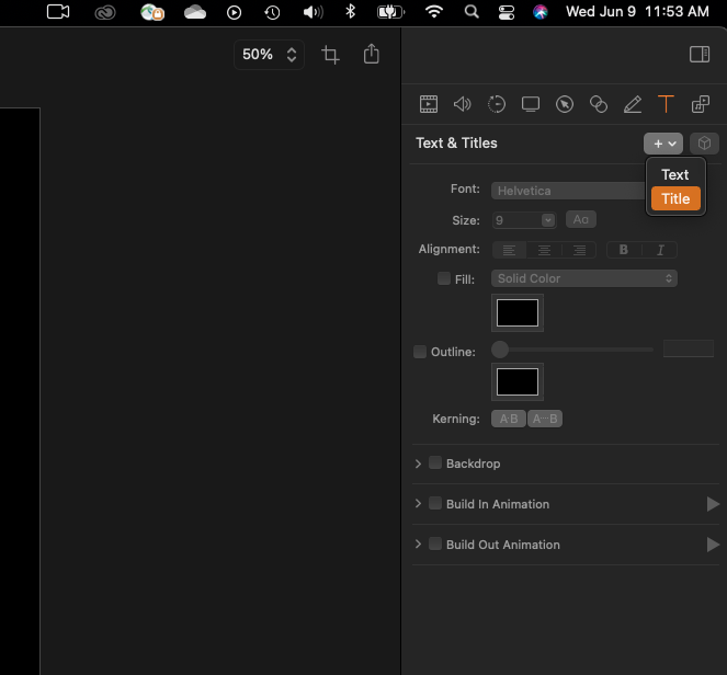 ScreenFlow: Adding and Editing Titles