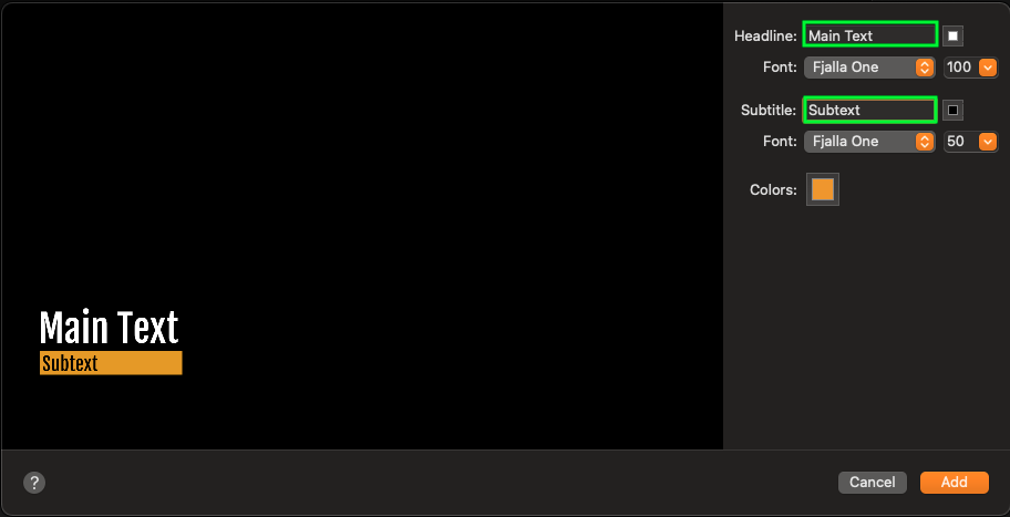 ScreenFlow: Adding and Editing Titles