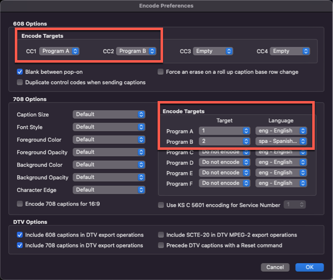 How do I add a second language to my caption file in MacCaption?