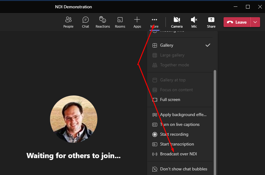 How to add Microsoft Teams guest to Wirecast with NDI