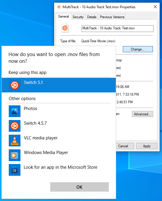 Switch File Associations