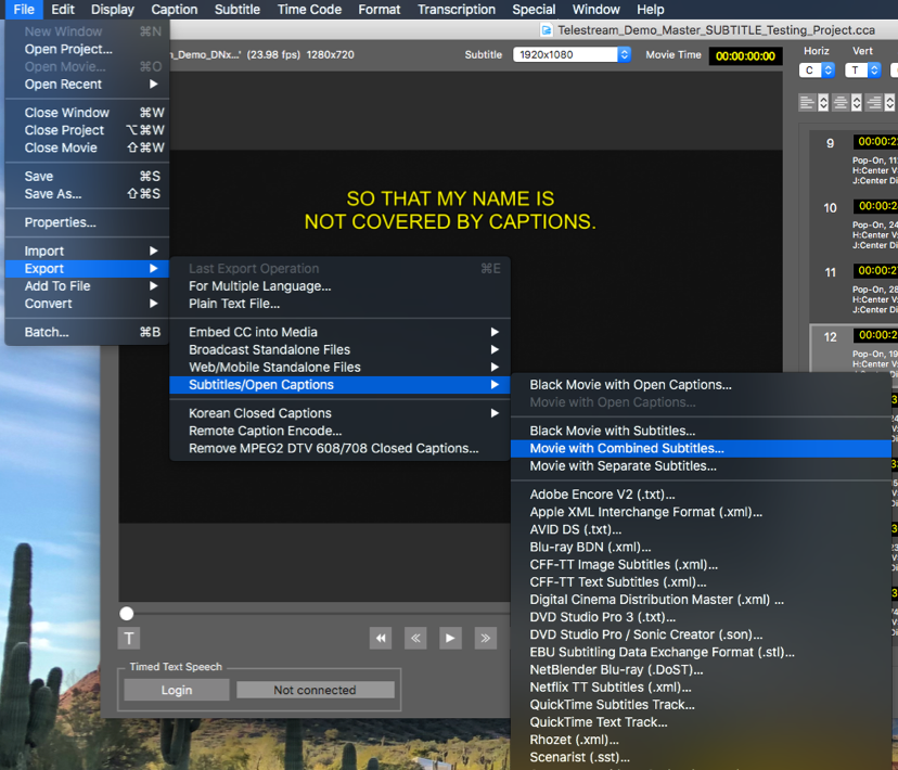 How to Create Burned-In Subtitles with MacCaption